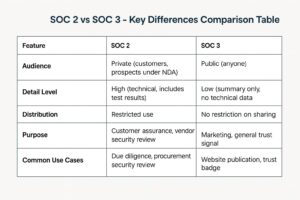 SOC 2 vs SOC 3 - What's the Difference?